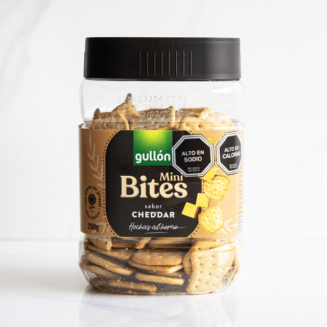 Galletas Mini Bites Cheddar Gullon 250 gr – Tendencias Gourmet